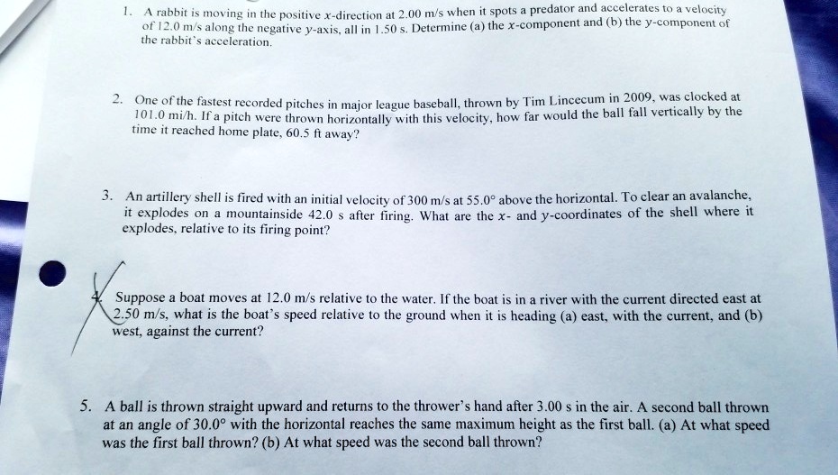 a rabbit moving inthe positive direction of 120 m s along the negative ...
