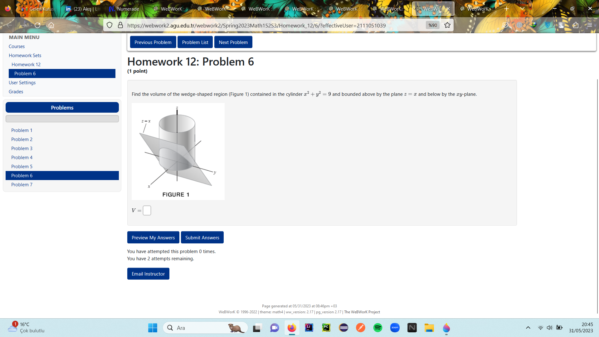 SOLVED: B https://webwork2.agu.edu.tr/webwork2/Spring2023Math152S3/Homework12/6/?effectiveUser ...