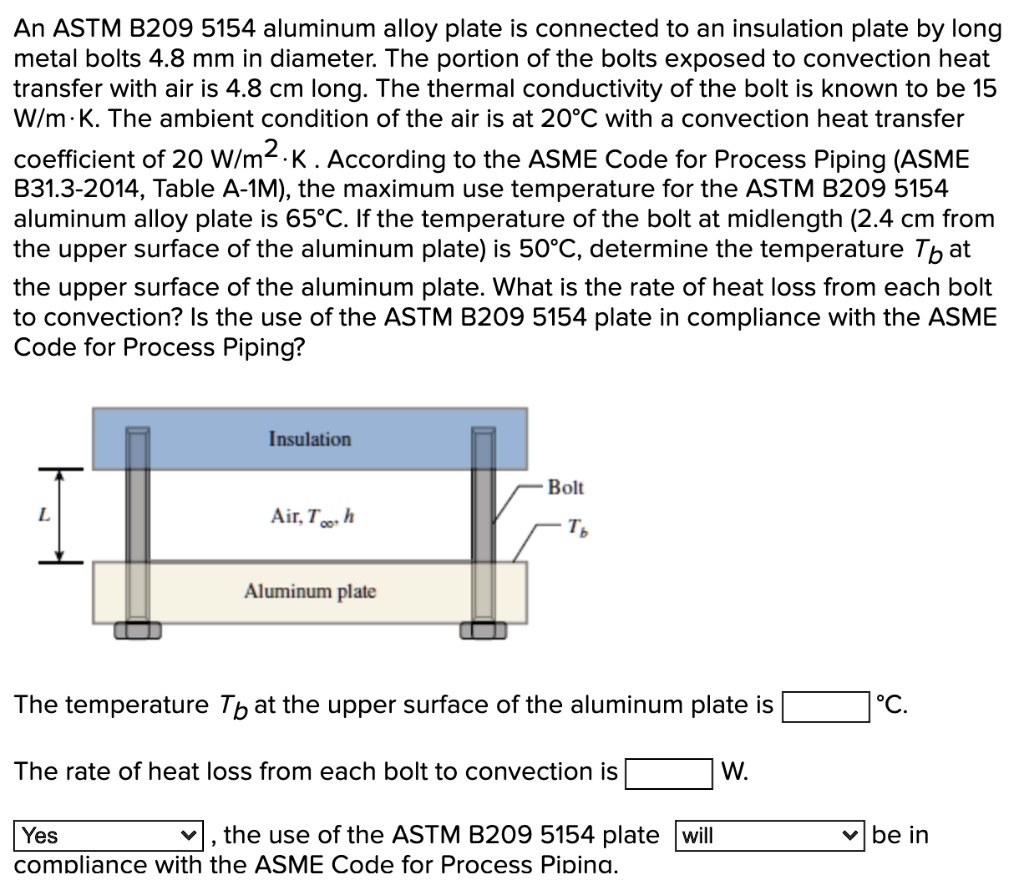 an astm b209 5154 aluminum alloy plate is connected to an insulation ...