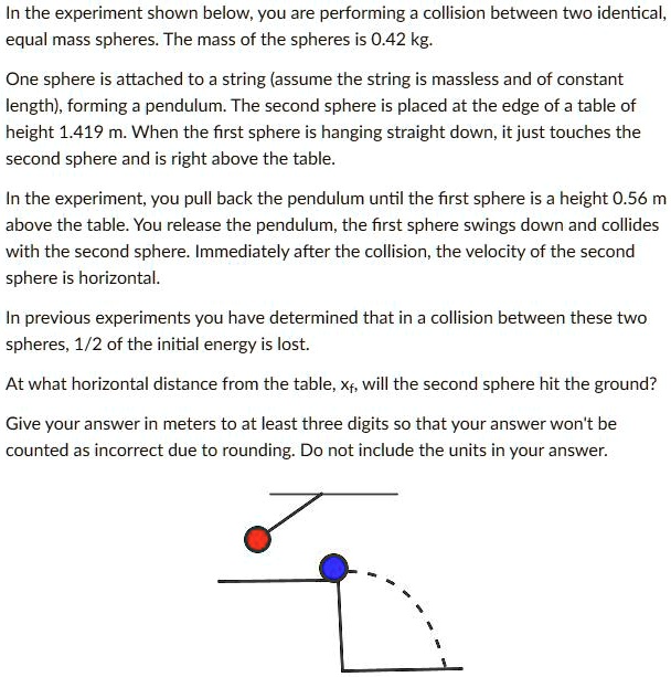 In the experiment shown below, you are performing a collision between ...