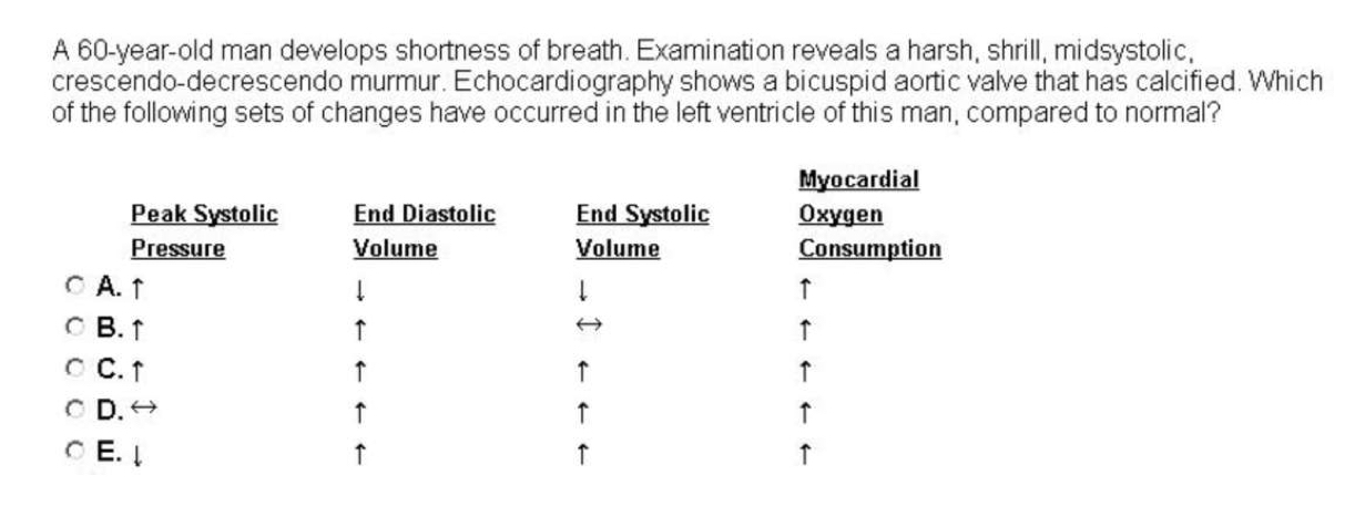 SOLVED: A 60-year-old man develops shortness of breath. Examination ...