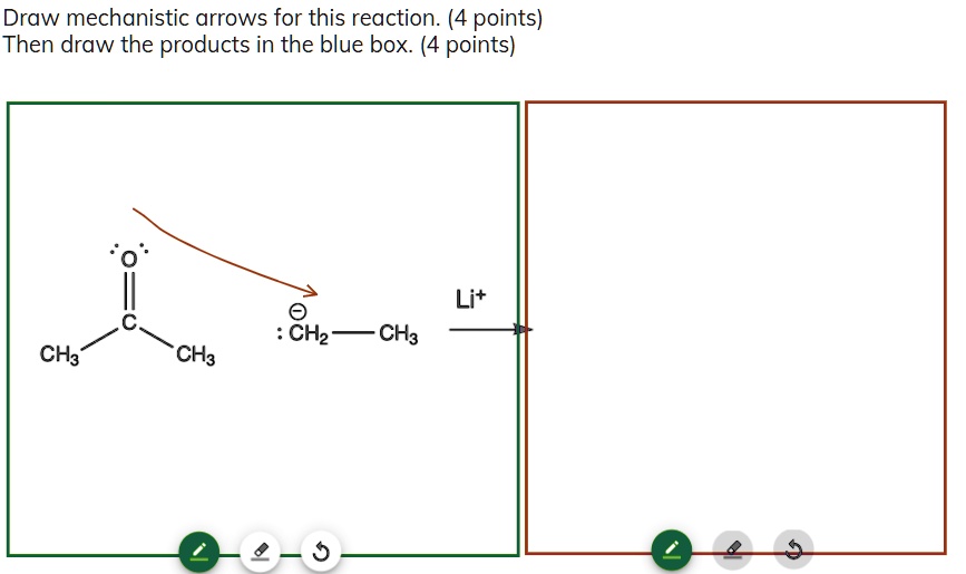 Draw mechanistic arrows for this reaction. (4 points) Then draw the ...