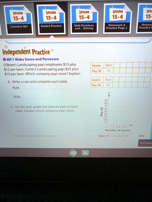 SOLVED: Lesson 15-4 Lesson 15-4 Lesson 15-4 Lesson 15-4 Convince Guided ...