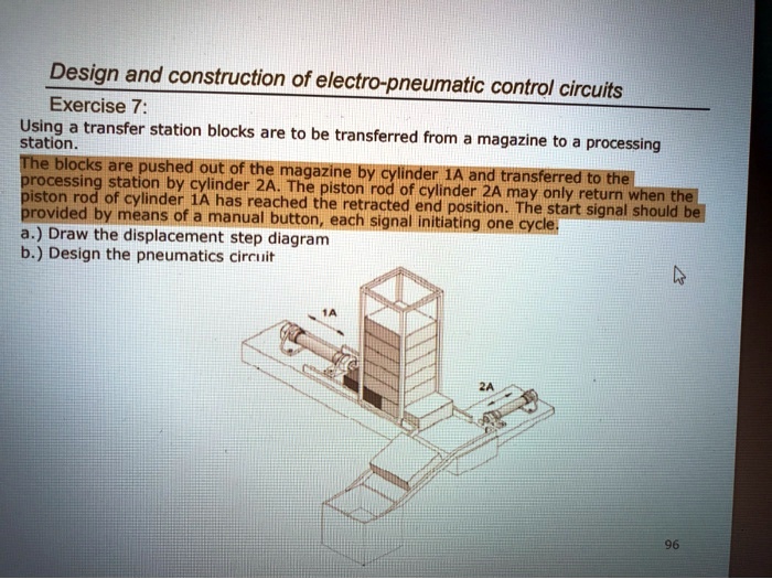 Design and construction of electro-pneumatic control circuits Exercise ...