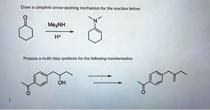 SOLVED: Draw complete arrow-F pushing mechanism for the reaction below ... SOLVED: Draw complete arrow-F pushing mechanism for the reaction below ...
