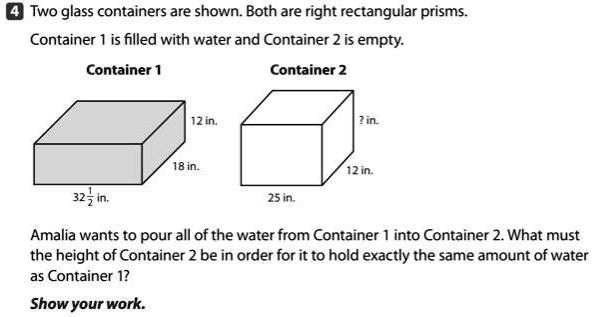 SOLVED: 'This is urgent, please answer!! Two glass containers are shown Both are right ...