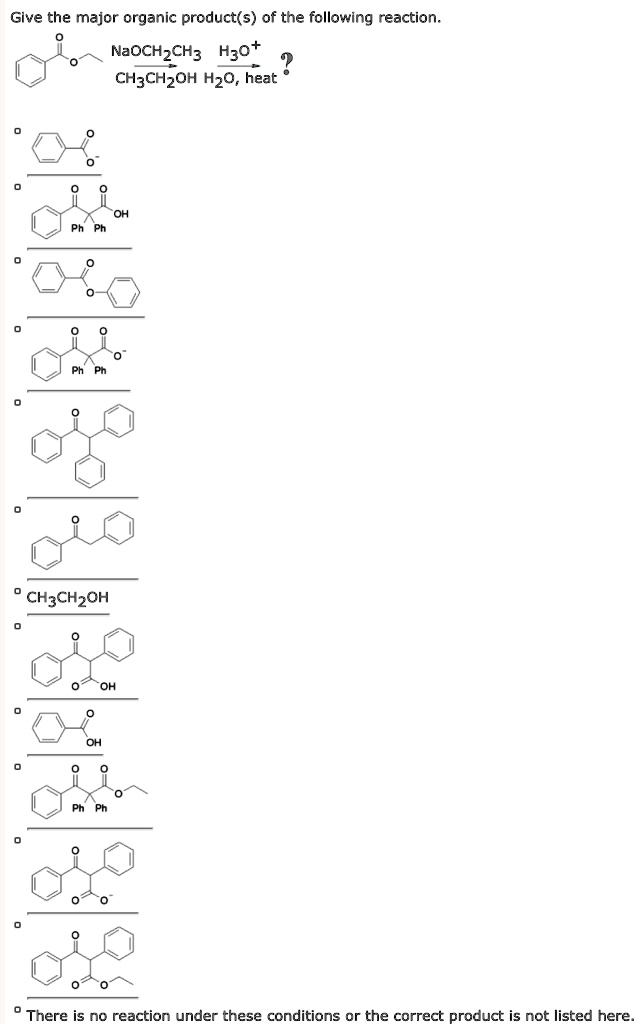 SOLVED: Give the major organic product(s) of the following reaction ...