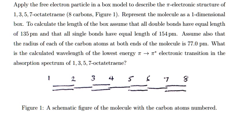 apply the free electron particle in box model to describe the t electronic structure of 135 7 ...