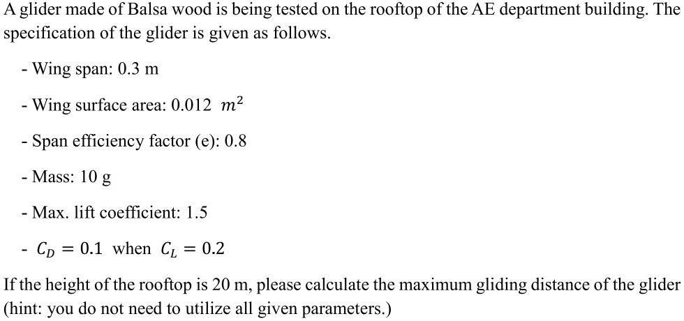 A glider made of Balsa wood is being tested on the rooftop...
