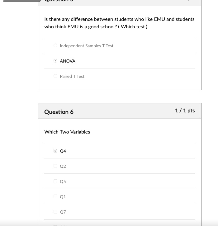 is there any difference between students who like emu and students who ...