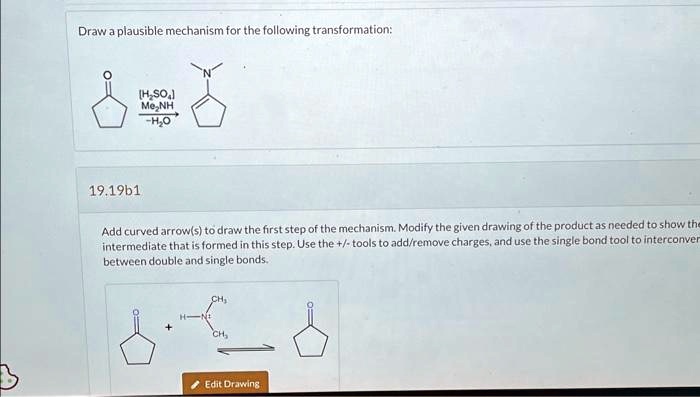 please show all steps draw a plausible mechanism for the following transformation hso menh ho ...