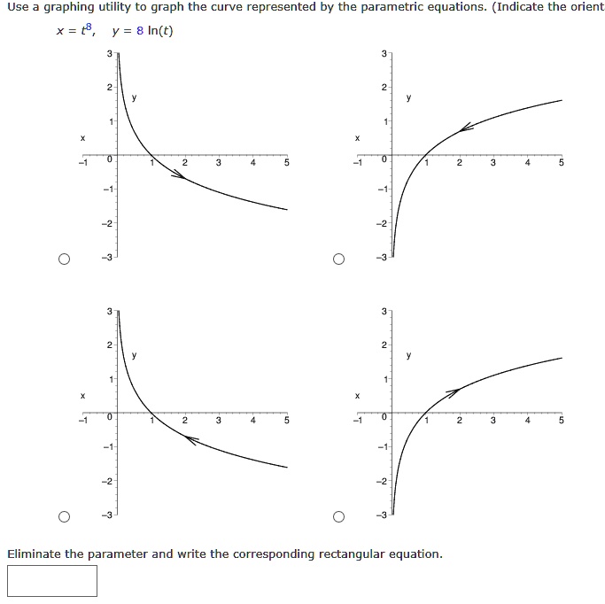 Use a graphing utility to graph the curve represented by the parametric ...