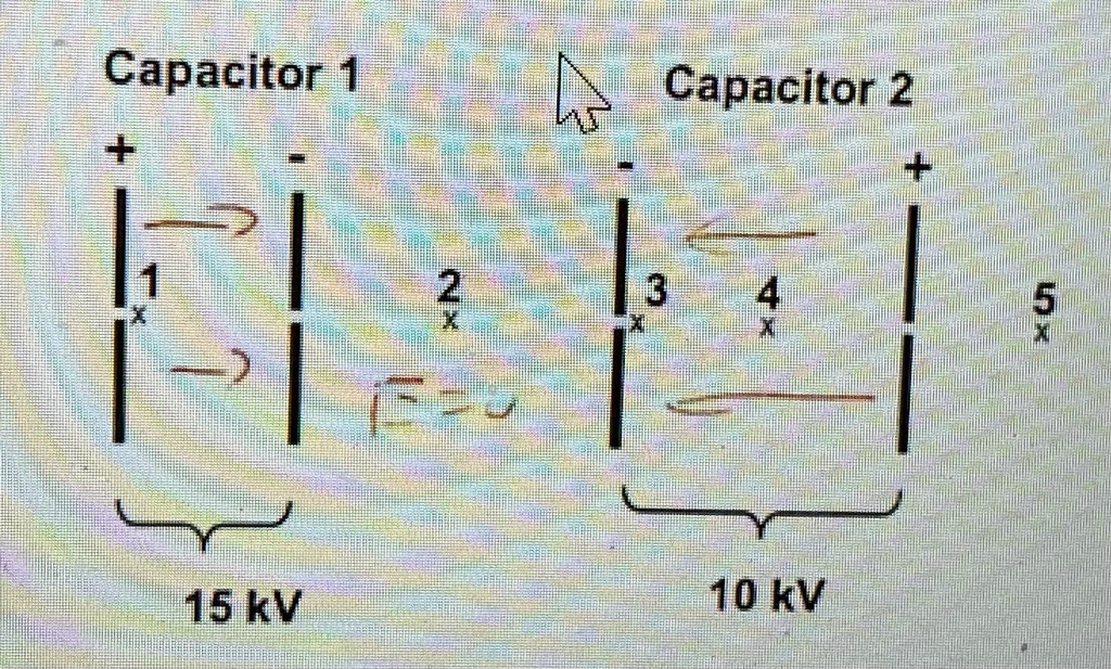 SOLVED: Consider two parallel plate capacitors as shown in the figure ...