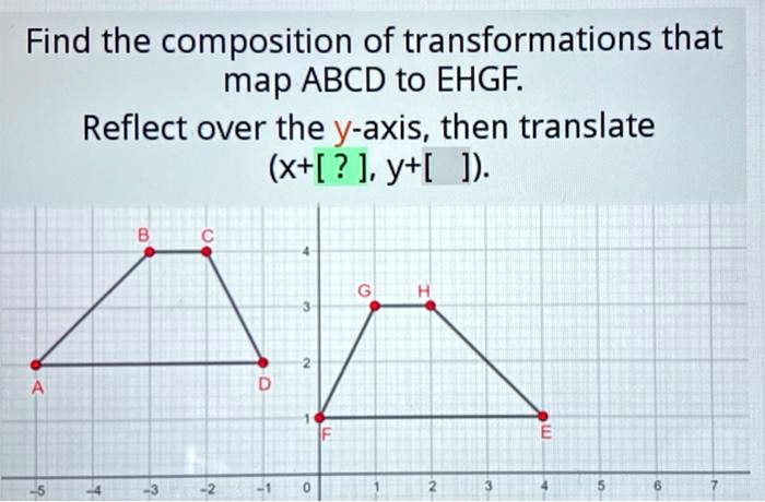 find the composition of transformations that map abcd to ehgf reflect ...