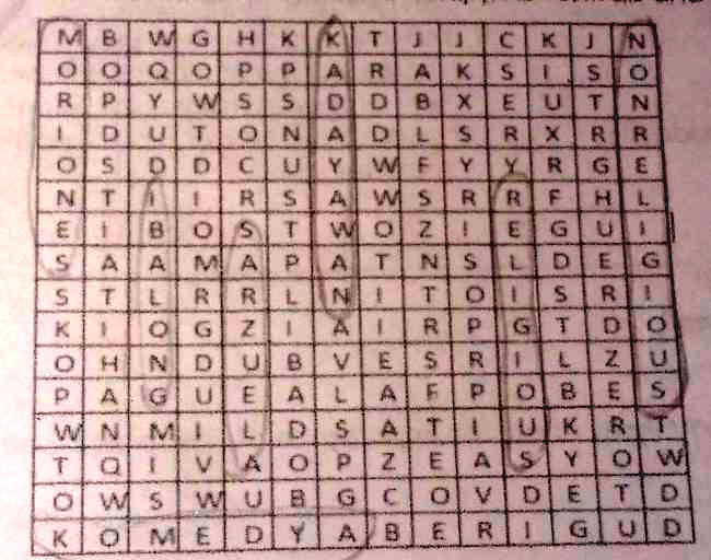 SOLVED: 'Activity 2: Word Slash Direct: Find and the slash out the list ...