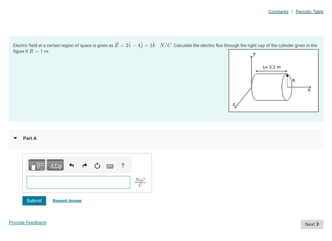 Solved Constants I Periodic Table Electric Field At A Certain Region