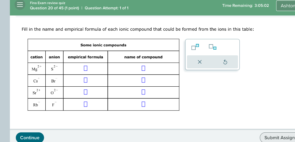 SOLVED: Fina Exam review quiz Question 20 of 45 (1 point) | Question ...