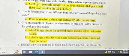 Explain how segments are defined. there is an event in the life of ...