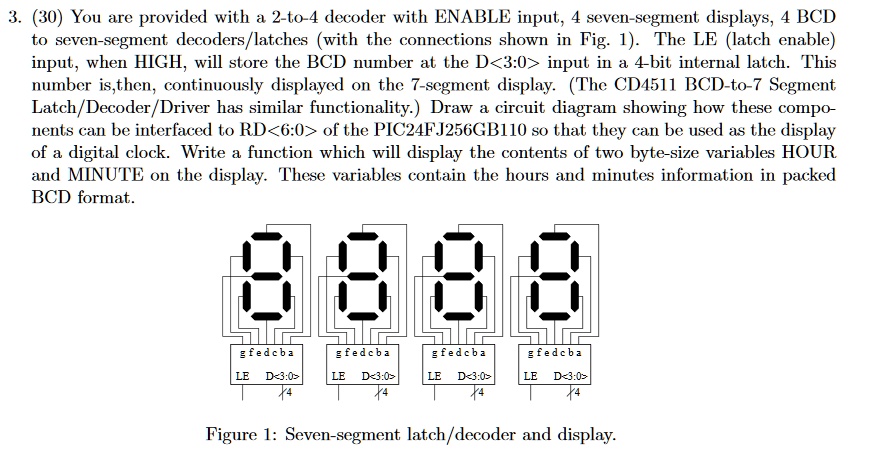 SOLVED: 3. (30) You are provided with a 2-to-4 decoder with ENABLE ... SOLVED: 3. (30) You are provided with a 2-to-4 decoder with ENABLE ...