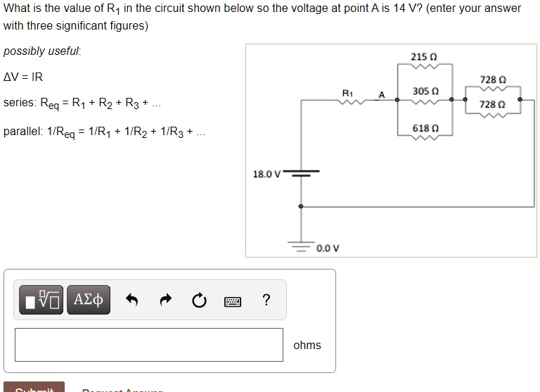 SOLVED: What is the value of R, in the circuit shown below so the ...