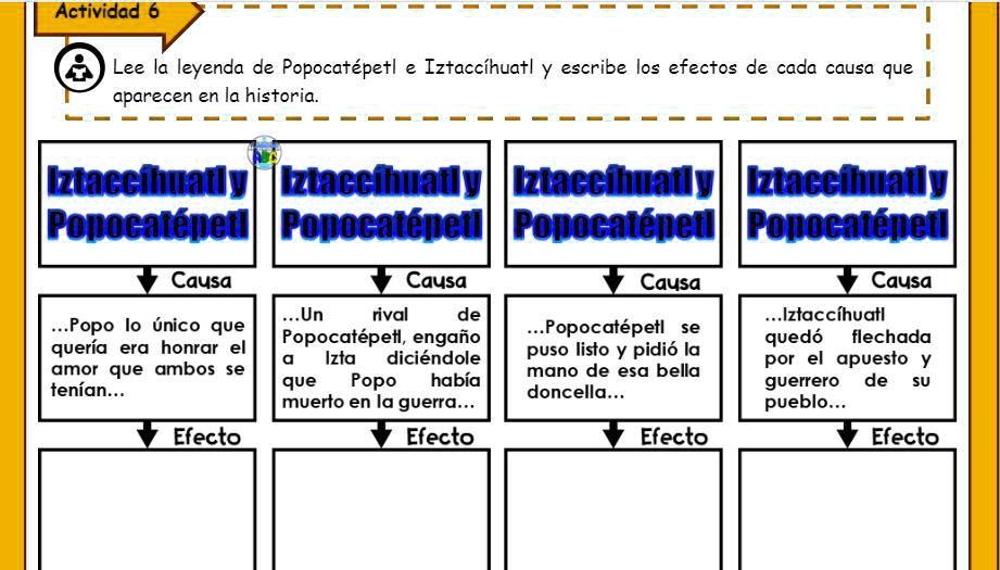 SOLVED: Es para hoy pls ayudenmeeeee∛ Actividad 6 Lee la leyenda de ...