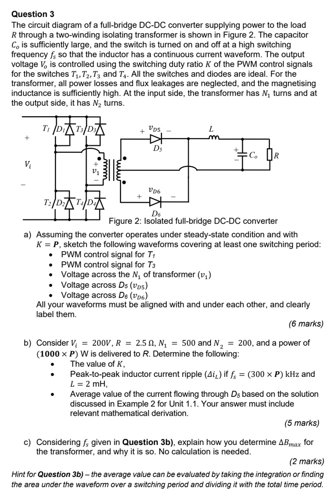 assume p 023 q1 and q2 question 3 the circuit diagram of a full bridge ...