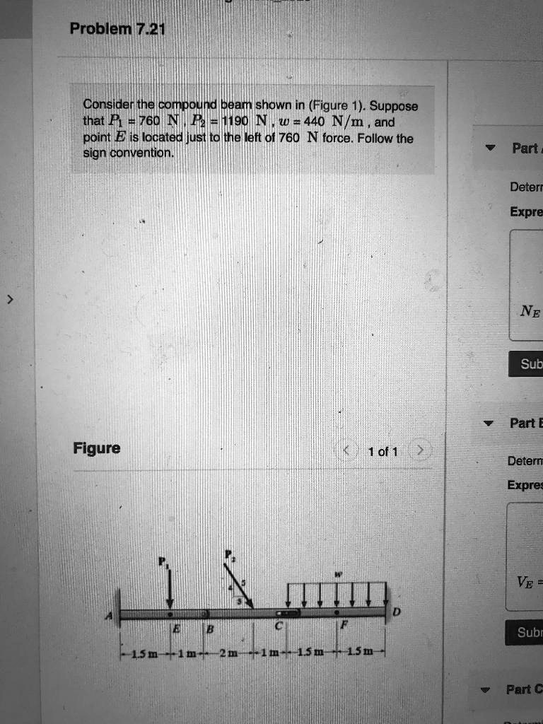 a determine the normal force at point e b determine the internal shear ... a determine the normal force at point e b determine the internal shear ...