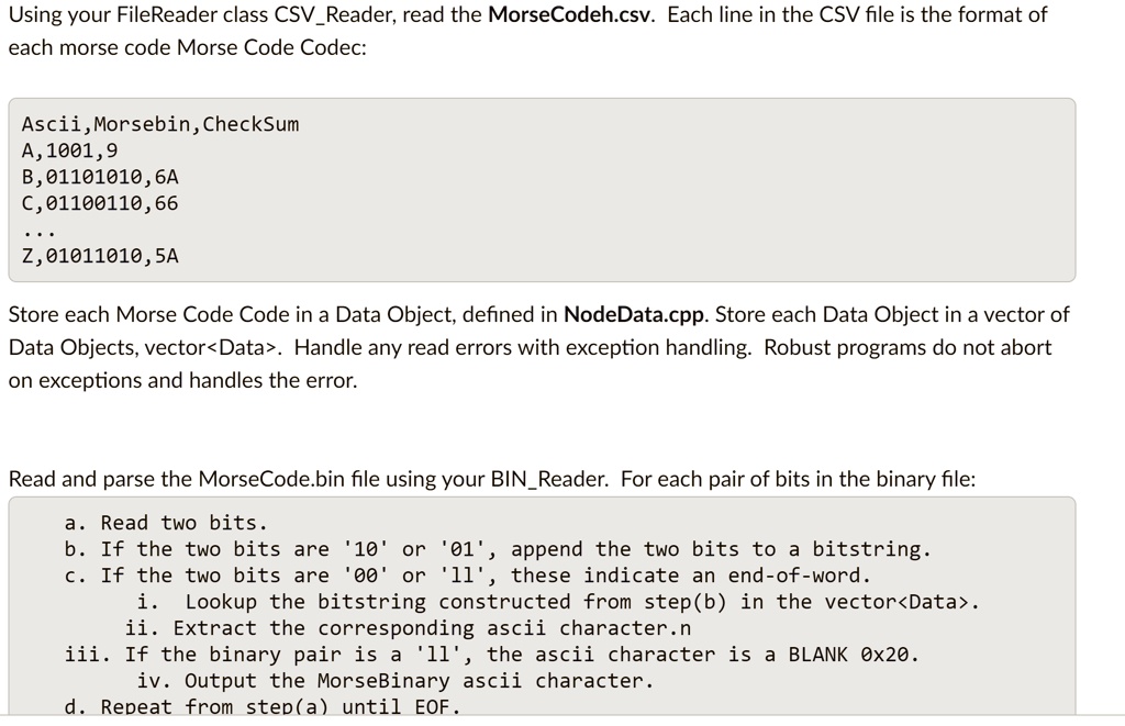 Output Each Decrypted Ascii Text Character From Morsecode Encoded File 3508