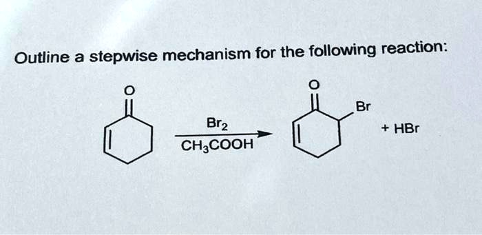SOLVED: Outline a stepwise mechanism for the following reaction: Br ...