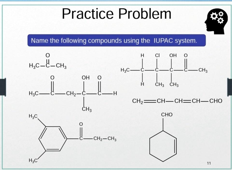 practice problem name the following compounds using the iupac system oh hycl ch3 hc ch3 oh ch3 ...