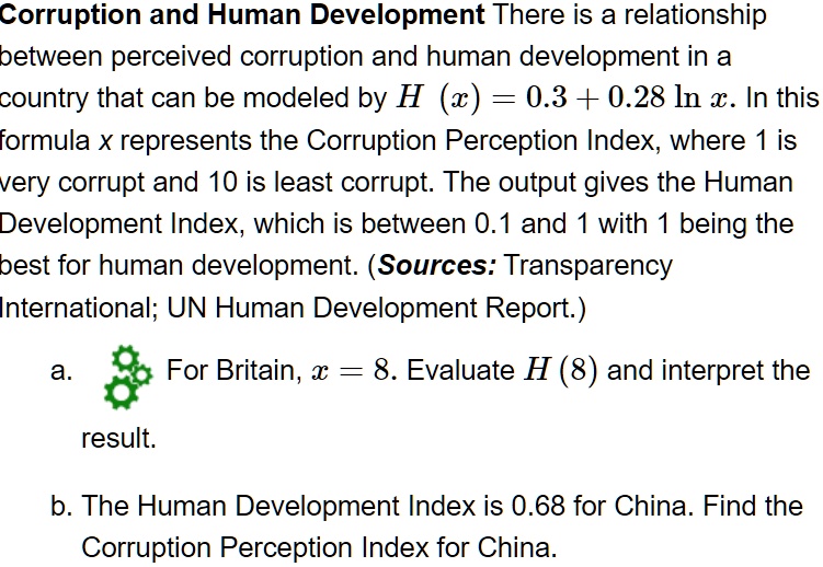 SOLVED: Corruption and Human Development There is a relationship etween perceived corruption and ...