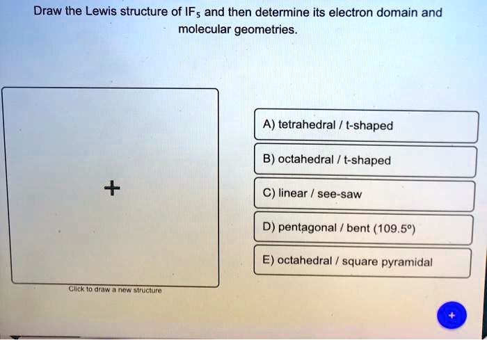 Solved Draw The Lewis Structure Of Ifand Then Determine Its Electron