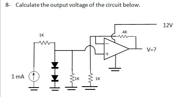 SOLVED: Please can you calculate the output 8- Calculate the output ...