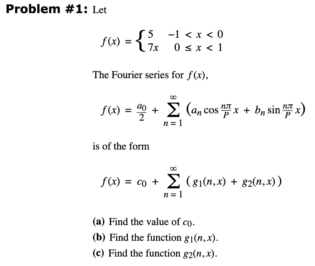 SOLVED: Problem #1: Let I -1 SOLVED: Problem #1: Let I -1