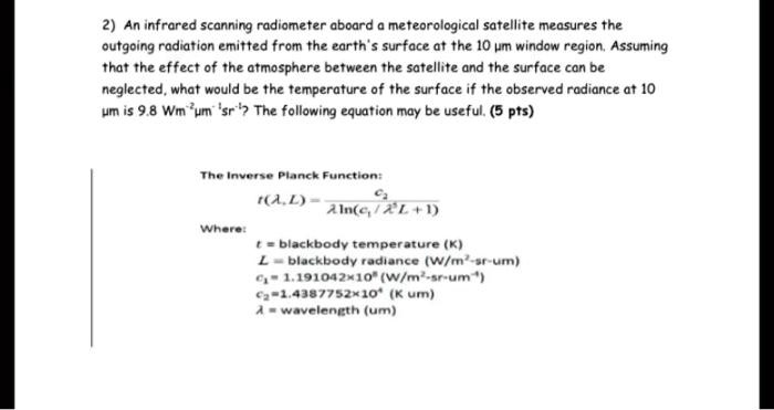 An infrared scanning radiometer aboard a meteorological satellite ...