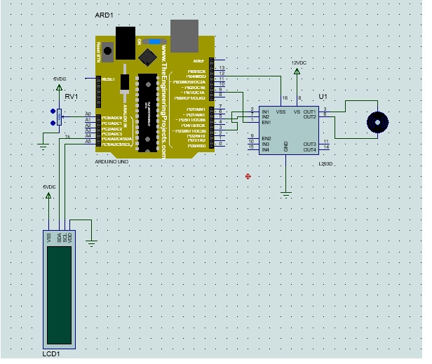 Given the above circuit diagram with a potentiometer connected to ...