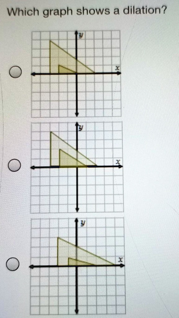 SOLVED: HELP! ASAP!! Which graph shows a dilation? Which graph shows a ... SOLVED: HELP! ASAP!! Which graph shows a dilation? Which graph shows a ...