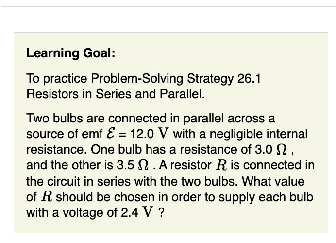 Learning Goal: To practice Problem-Solving Strategy 26.1 Resistors in ...