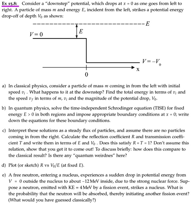 SOLVED: QUANTUM MECHANICS. Please label steps for a like. thanks Ex15.8 Consider ...