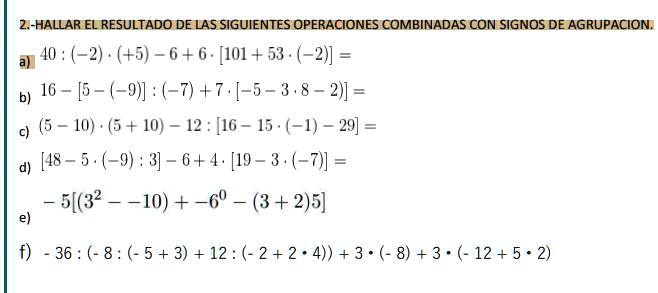 SOLVED: solo expertos plis // // 2.-HALLAR EL RESULTADO DE LAS ...