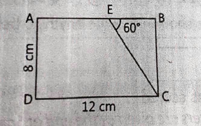 SOLVED: 'In the given figure ABCD is a rectangular with AD = 8 cm and ...