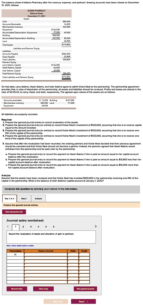 Prepare the general journal entries. Journal entry worksheet Record the revaluation of assets ...