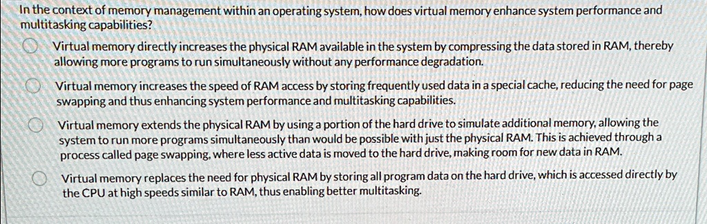 In the context of memory management within an operating system, how ...
