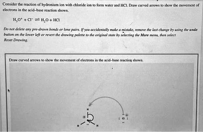 SOLVED: Consider the reaction of hydronium ion with chloride ion to ...
