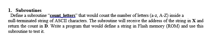Solved Please Write In Hcs12 Assembly Language Subroutines Define Subroutine Cguntletters 6417