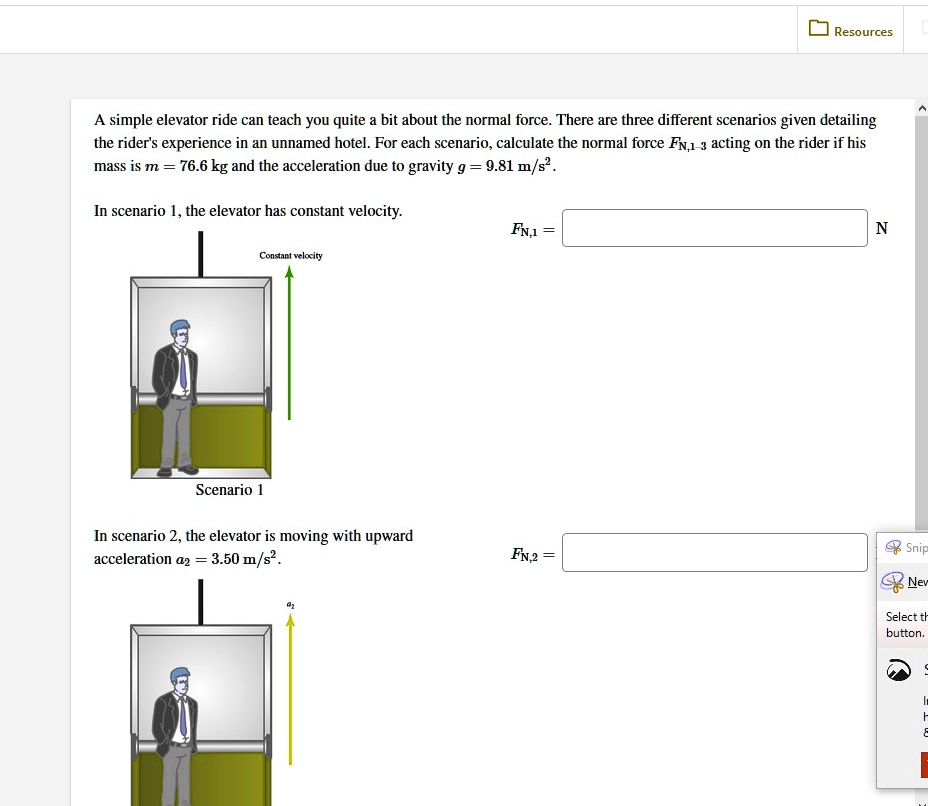 SOLVED: Resources A simple elevator ride can teach you quite , bit ...