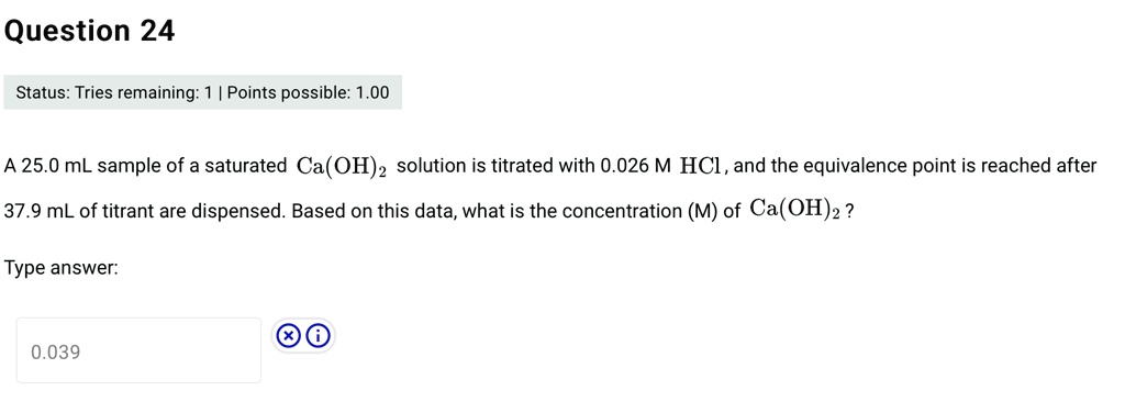 SOLVED: Question 24 Status: Tries remaining: Points possible: 00 A 25.0 ... SOLVED: Question 24 Status: Tries remaining: Points possible: 00 A 25.0 ...