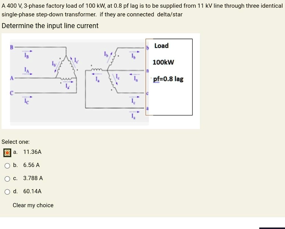 A 400 V, 3-phase factory load of 100 kW, at 0.8 pf lag is to be ...