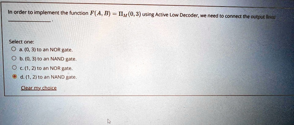 Solved In Order To Implement The Function Fabiim03using Active Low Decoderwe Need To