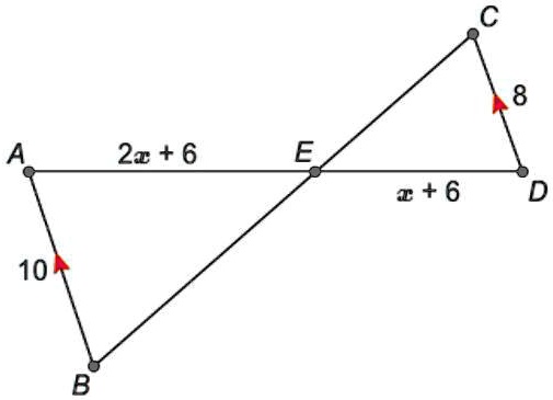 SOLVED: 'What is AE? Enter your answer in the box. units two segments A D and B C intersect at ...
